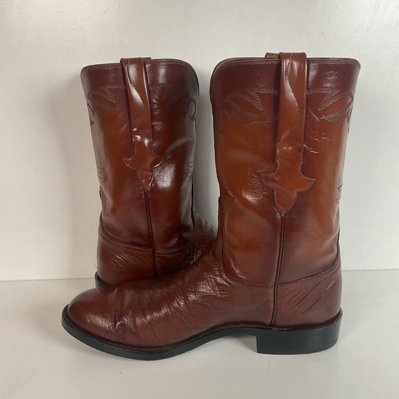 Lucchese | Shoes | Vintage Lucchese Handmade Smooth Ostrich Roper Boots ...